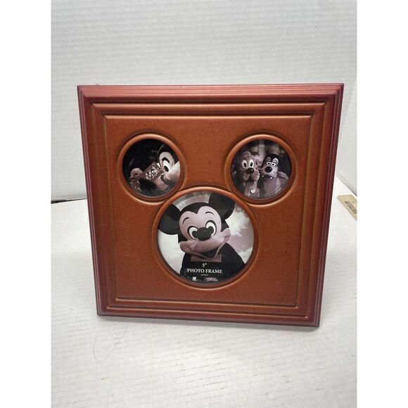 Disney | Accents | Disney Mickey Mouse Shaped 3 Photo Picture Frame ...
